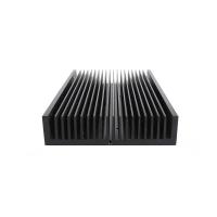 China 150mm Black Aluminum Heat Sink Profile Electronic Extruded Heat Sink T3-T8 for sale