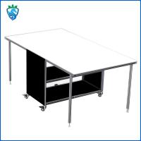 China Aluminum Profile Anti-Static Workbench Single-Sided Lighted Workshop Table 2000x800mm for sale