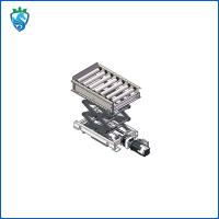 China Aluminum Assembly Line Roller Lift Table 6000 Series 20 ft for Cargo Transport for sale