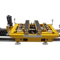 China Industrial Aluminum Profile Rail-Type Shuttle Car 76mm Roller Conveyor for Long-Distance Material Transport for sale