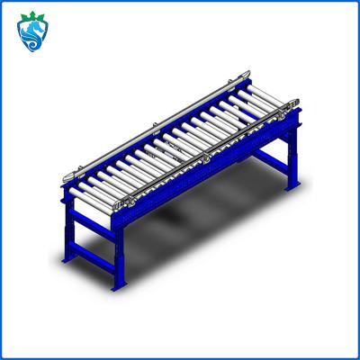 China Aluminum Poly-Ribbed Belt Roller Conveyor Line 6000 Series for Continuous Item Conveyance for sale