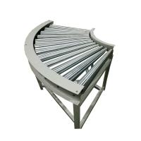 China Aluminum Small Diameter Roller Curve Conveyor Custom Size Specifications for sale
