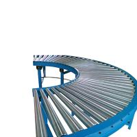 China Aluminum Small Diameter Roller Curve Conveyor Custom Size Specifications for sale
