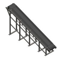 China Aluminum Conveyor Line Bottom Belt Friction Conveyor 43mm Profile T3-T8 Custom for sale