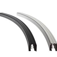 China Industrial Curved Aluminum Profiles and Sliding Tracks T3-T8 Custom Shapes for Modern Design for sale