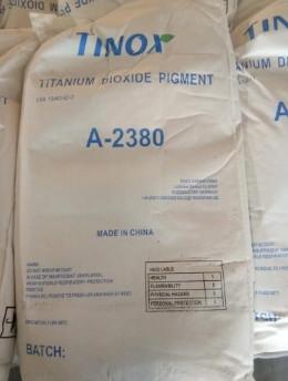 China Tinox A2380 Anatase Titanium Dioxide for Rubber Industry - 98.5% TiO2 Content, 3.89 g/cm³ Density for sale