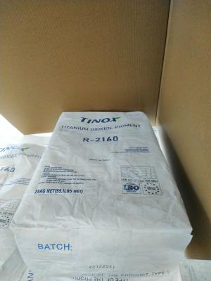 China TINOX R-2160 Titanium Dioxide Pigment Bluish Undertone High Gloss 25kg Bag for sale