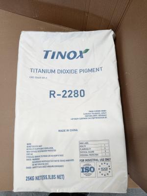 China TINOX R-2280 Titanium Dioxide Rutile Pigment for Plastics High Opacity Heat Resistance 97.5% TiO2 for sale