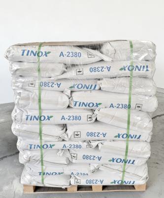 China TINOX A-2380 Anatase Titanium Dioxide Pigment 25kg Bags High Brightness Strong Dispersibility for sale
