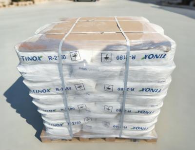China TINOX R-2180 Titanium Dioxide Rutile Pigment TiO2 93% Excellent Weatherability Strong Tinting Strength for sale