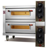 China 110V 3 Deck 6 Tray Commercial Deck Oven Electric Gas Baking 400°C Stainless Steel for sale