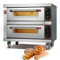 China 110V 3 Deck 6 Tray Commercial Deck Oven Electric Gas Baking 400°C Stainless Steel for sale