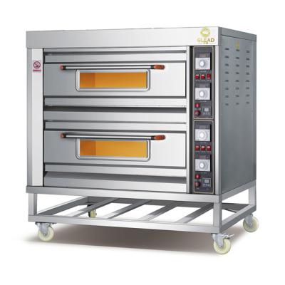 China Commercial 16 Pizza 5 Burner Gas Deck Oven 380V Stainless Steel 0-400°C for sale