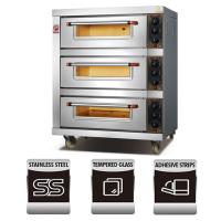 China Stainless Steel 4 Burner Gas Stove with Glass Dutch Cookware Set Rotating Oven 380V for sale