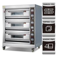 China Stainless Steel Deck Oven 380V 0-400C Electric Gas Baking Oven for Bread Pizza Pastry for sale