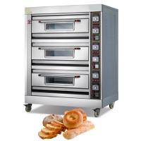 China Stainless Steel Deck Oven 380V 0-400C Electric Gas Baking Oven for Bread Pizza Pastry for sale