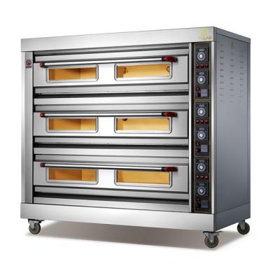 China Commercial Deck Oven Stainless Steel Electric Gas 380V 0-400°C Baking Equipment for sale