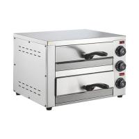 China Electric Double Layer Pizza Oven 16 inch 2460W Commercial Countertop for Bakery for sale