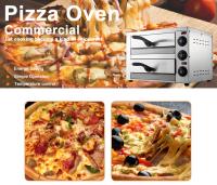China Electric Double Layer Pizza Oven 16 inch 2460W Commercial Countertop for Bakery for sale