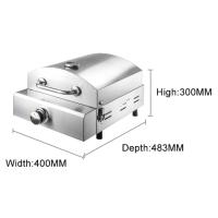 China 12 Inch Gas Double Layer Pizza Oven Stainless Steel 20000-30000 BTU for sale