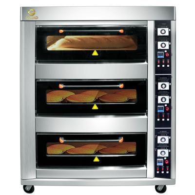 China Electric Deck Oven 19.8kW 1220x800x1640mm Commercial Baking Oven for Bread Pizza Pastry for sale