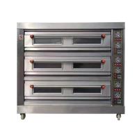 China 6 Trays Gas Deck Oven with Electric Square Carbon Steel Baking Pan Tandoor for sale