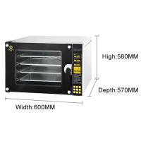 China Convection 4 Plate Electric Stove Hot Air Oven Digital Control 30L for Pizza Chicken Roaster for sale