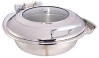 China Hygiene Commercial 6L Round Chafer for Induction Heating Silver 520x455x210mm for sale