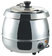 China 8L Electronic Soup Furnace SS201 Cover Induction Heating Silver 340x360mm for sale
