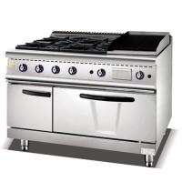 China GL-RS-4H Restaurant Cooking Equipment 568x590x270mm Internal Oven 178kg Stainless Steel Gas Range for sale