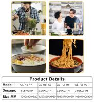 China Gas Commercial Cooking Equipment 1200mm Stainless Steel 192kg 3.95/5.66Kg/h Gas Consumption for sale
