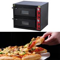 China Electric Stainless Steel Pizza Bread Oven 220-240V 8.4kw Commercial Baking Equipment PZ-02 for sale