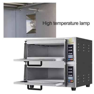 China Commercial 2 Layer Pizza Bread Baking Oven 5kw 220-240V Electric Baking Equipment for sale