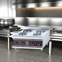 China HS-10D Commercial Cooking Plate 600x600x850mm with Digital Control 0-300°C Temperature Range for Restaurants for sale