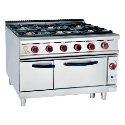 China Commercial Gas Range Stainless Steel 176kg NG/LPG Heavy Duty Restaurant Cooking Equipment for sale