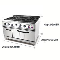 China Commercial Gas Restaurant Cooking Equipment 176kg Stainless Steel NG/LPG 1200x900mm for sale
