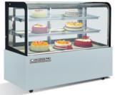 China Marble Base Commercial Cake Showcase 1200mm Sliding Glass Door 3-10°C Bakery Display for sale
