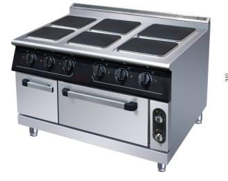 China GLEAD GL-TT-6 29KW Commercial Electric Cooking Equipment Stainless Steel 300x300mm Plate for sale