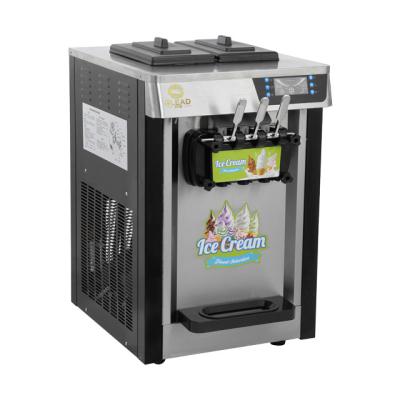 China Commercial Electric Ice Cream Machine 16-18L/H 220V Stainless Steel Tanks Fast Cooling for sale