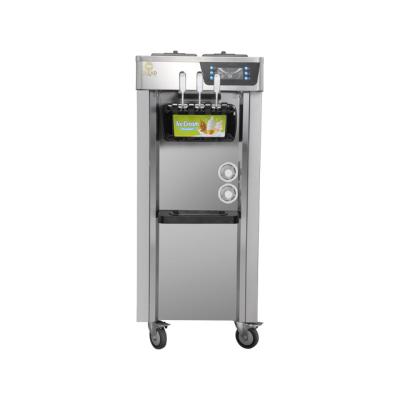 China 220V 1.5KW Commercial Ice Cream Machine with Stainless Steel Base 16-18L/H for sale
