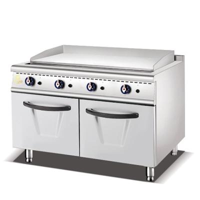 China Stainless Steel Gas Griddle 1200mm Commercial Kitchen Cooking Equipment 18 Power LPG/NG for sale