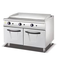China GLEAD Stainless Steel Gas Griddle 1140x610mm 1.29/1.92Kg/h LPG NG Commercial Cooking Equipment for sale