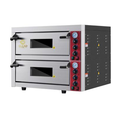 China Electric Pizza Baking Oven 9kW 380V Commercial Bakery Equipment with Marble Base for sale