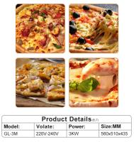 China Commercial Electric Pizza Baking Oven 2 Decks 400x400mm 50-350C for sale