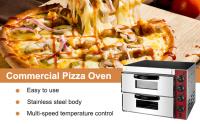 China Commercial Baking Oven 220-240V 3kw 2 Decks Electric Pizza Oven for Bakery Shop for sale