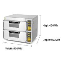 China Commercial Electric Bakery Oven 400x400mm 2 Decks 3kw 220-240V Baking Equipment for sale