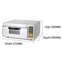 China Commercial Baking Equipment 3kw 220-240V Electric Pizza Oven 2 Decks 400x400mm for sale
