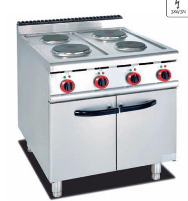 China Commercial Double Burner Electric Stove 220V 10.4kW for Soup Kitchen Food Processing Equipment for sale