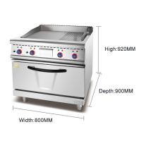 China Electric Griddle with Oven 12+5kW 670x600mm Stainless Steel Commercial Cooking Equipment for sale