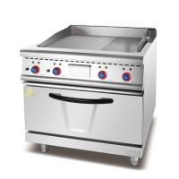 China Electric Griddle with Oven 12+5kW 670x600mm Stainless Steel Commercial Cooking Equipment for sale